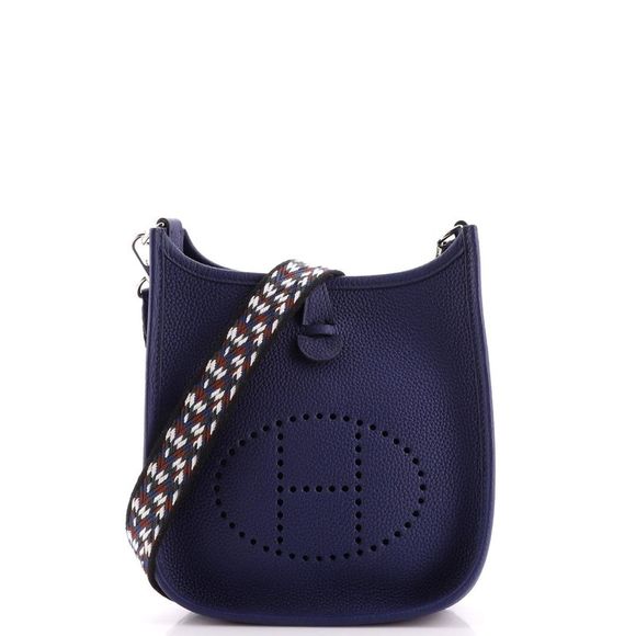 Hermes | Bags | Hermes Evelyne Bag Gen Iii Clemence Tpm Blue | Poshmark